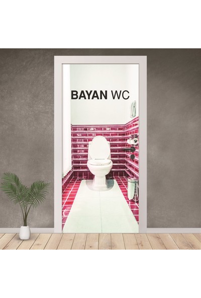 Hediyeci Dükkanım Wc Bay Bayan Kapı Giydirme 87