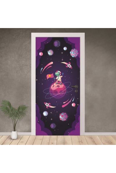 Hediyeci Dükkanım Gezegenlerimiz Kapı Giydirme 09