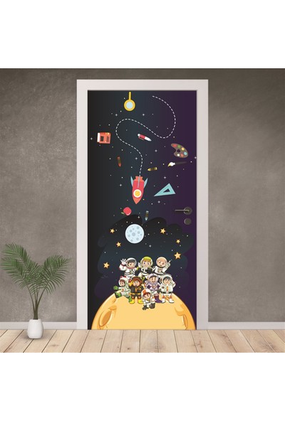 Hediyeci Dükkanım Gezegenlerimiz Kapı Giydirme 13
