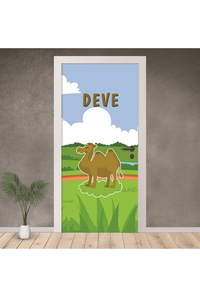 Hediyeci Dükkanım Hayvan Karakterleri Kapı Giydirme 03