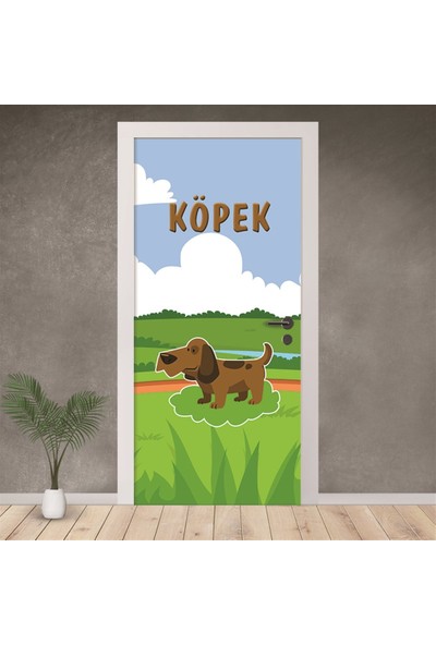 Hediyeci Dükkanım Hayvan Karakterleri Kapı Giydirme 11