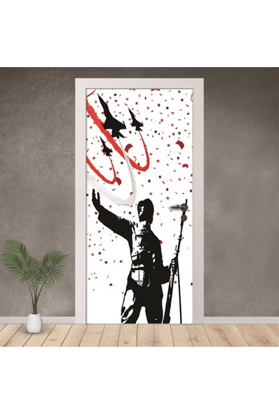 Hediyeci Dükkanım Bayrak Kapı Giydirme 05