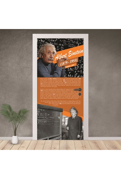 Hediyeci Dükkanım Bilim Insanları Kapı Giydirme 90