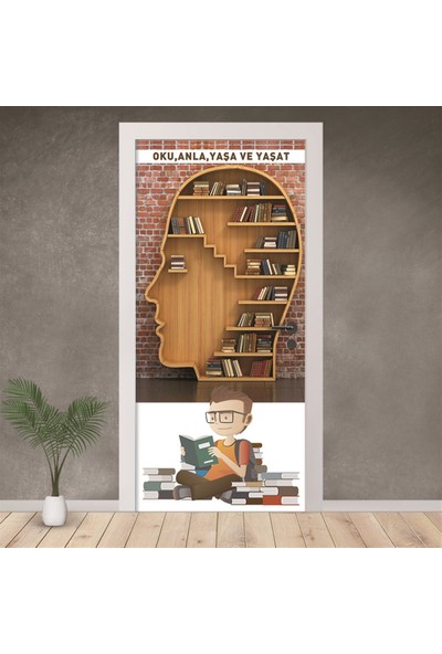 Hediyeci Dükkanım Kütüphane Kapı Giydirme 09 Hediyeci Dükkanım Kütüphane Kapı Giydirme 09