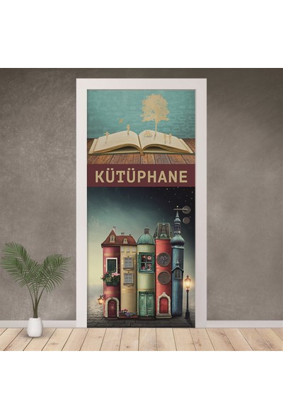 Hediyeci Dükkanım Kütüphane Kapı Giydirme 36 Hediyeci Dükkanım Kütüphane Kapı Giydirme 36