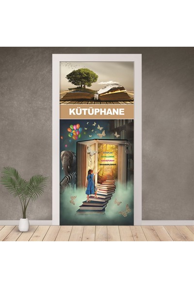 Hediyeci Dükkanım Kütüphane Kapı Giydirme 59 Hediyeci Dükkanım Kütüphane Kapı Giydirme 59