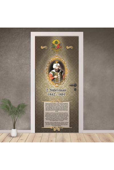 Hediyeci Dükkanım Osmanlı Padişahları Kapı Giydirme 24