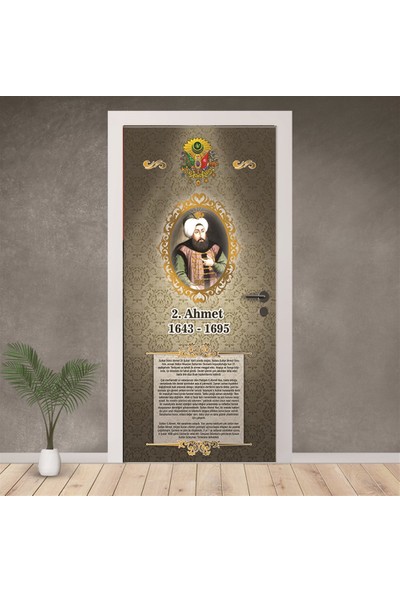 Hediyeci Dükkanım Osmanlı Padişahları Kapı Giydirme 25