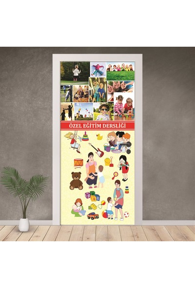 Hediyeci Dükkanım Özel Eğitim Sınıfı Kapı Giydirme 06