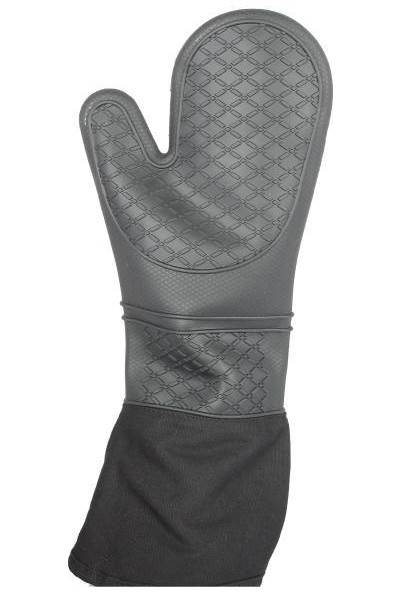 Globy Profesyonel Silikon Fırın Eldiveni 43 cm Siyah