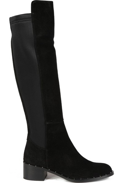 Sofia Baldi Feline Siyah Süet Kadın Topuklu Çizme Sofia Baldi Feline Siyah Süet Kadın Topuklu Çizme
