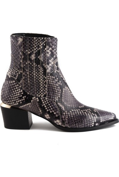 Sofia Baldi Corına Siyah / Beyaz B.Deri Kadın Topuklu Bot Sofia Baldi Corına Siyah / Beyaz B.Deri Kadın Topuklu Bot