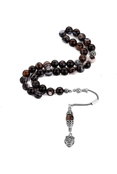 Anı Yüzük Pöh Püsküllü Süleymani Akik Taşı Tesbih