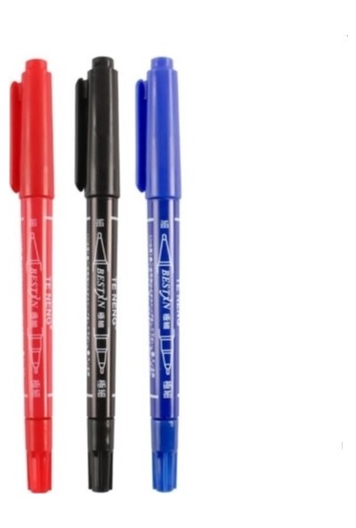 Tgb Asetatlı Marker CD Kalemi Çift Uçlu 3'lü Tgb Asetatlı Marker CD Kalemi Çift Uçlu 3'lü