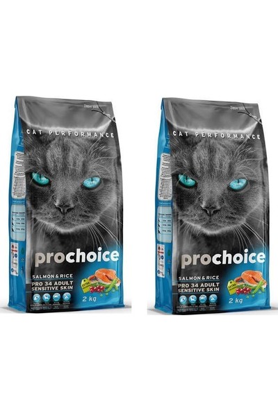 Pro Choice Salmon Somonlu Kedi Maması 2 kg X2 Adet Pro Choice Salmon Somonlu Kedi Maması 2 kg X2 Adet