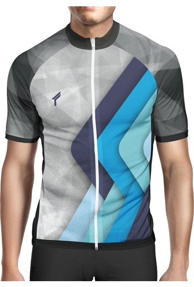 Freysport Retro Bisiklet Forması Kısa Kol - Mavi Freysport Retro Bisiklet Forması Kısa Kol - Mavi