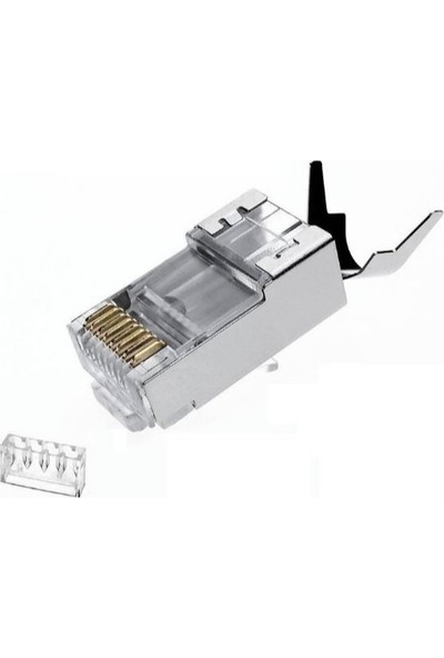 Qport CAT7 Q-J710M Metal CAT7 Konnektör RJ45 Cat7 Jack Ayraç 10'lu