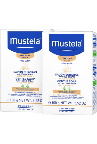 Mustela Kuru Ciltler Için Besleyici Sabun 100 gr - 2 Adet