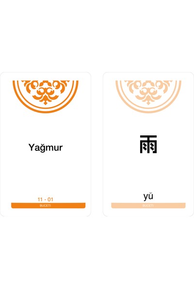 Buceti Çince Dil - Kelime Kartı Hsk 1