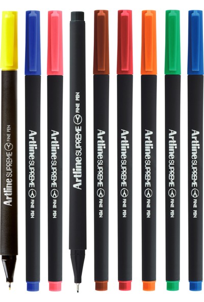 Artline Supreme Fineliner Ana Renkler (9 Kalem) Artline Supreme Fineliner Ana Renkler (9 Kalem)