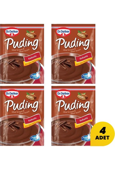 Dr.oetker Puding Kakolu 147 gr 4'lü Dr.oetker Puding Kakolu 147 gr 4'lü