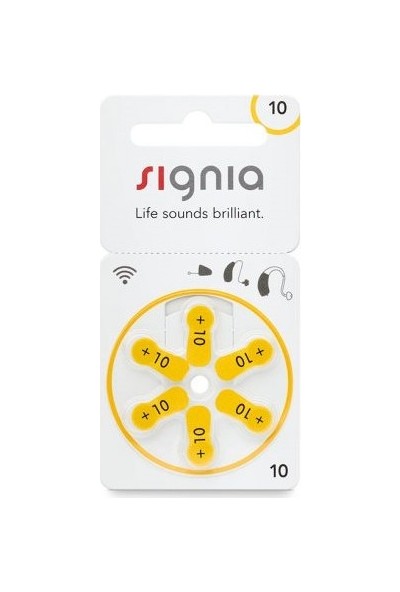 Signia 10 Numara Işitme Cihazı Pili 5'li Signia 10 Numara Işitme Cihazı Pili 5'li