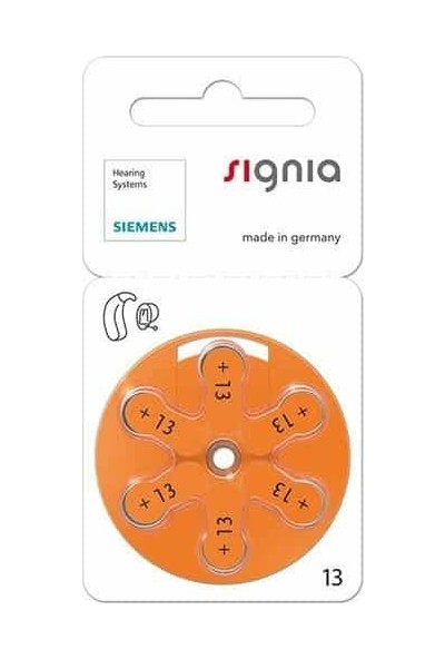 Signia 13 Numara Işitme Cihazı Pili 5'li