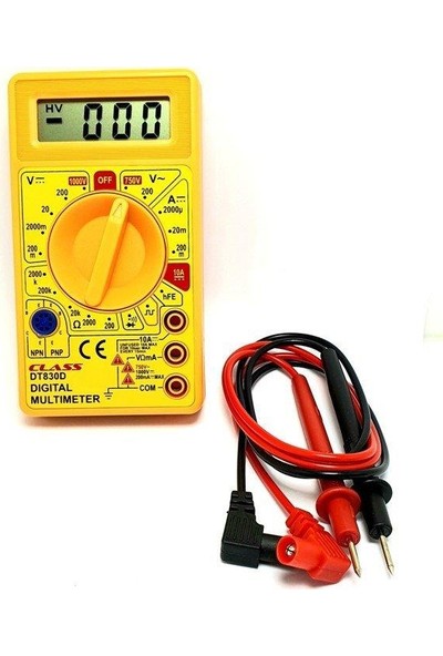 Class DT-830D Dijital Multimetre Ölçü Aleti Class DT-830D Dijital Multimetre Ölçü Aleti