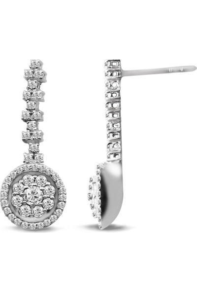 Amor 0.74 Karat Pırlanta Fantezi Küpe F-Sı 14K Amor 0.74 Karat Pırlanta Fantezi Küpe F-Sı 14K