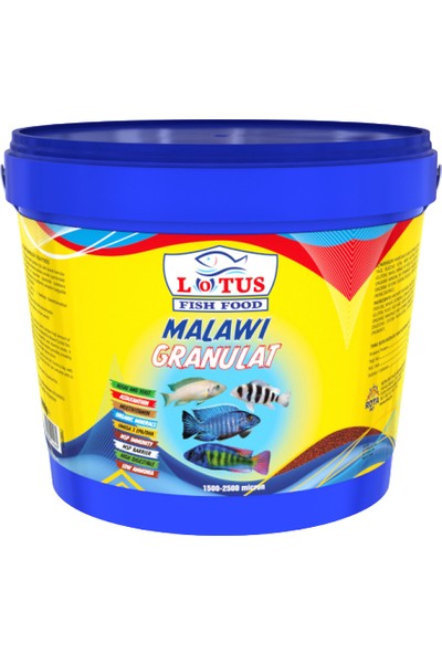 Lotus Malawi Granulat Yunus Sarı Prenses Ahli Ciklet Yüksek Protein Balık Yemi 3 kg Lotus Malawi Granulat Yunus Sarı Prenses Ahli Ciklet Yüksek Protein Balık Yemi 3 kg