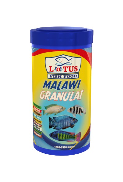 Lotus Malawi Granulat Kutu Yunus Sarı Prenses Ahli Ciklet Yüksek Protein Balık Yemi 250 ml Lotus Malawi Granulat Kutu Yunus Sarı Prenses Ahli Ciklet Yüksek Protein Balık Yemi 250 ml
