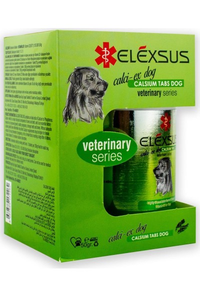 Elexsus Köpekler Için Vitamin D3 Kalsiyum ve Fosfor Tableti 50GR Elexsus Köpekler Için Vitamin D3 Kalsiyum ve Fosfor Tableti 50GR