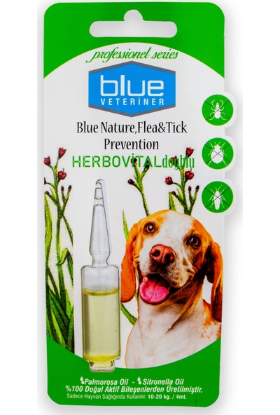 Blue Veteriner 10-20KG Köpekler Için Bitkisel Ense Damlası 4ml Blue Veteriner 10-20KG Köpekler Için Bitkisel Ense Damlası 4ml