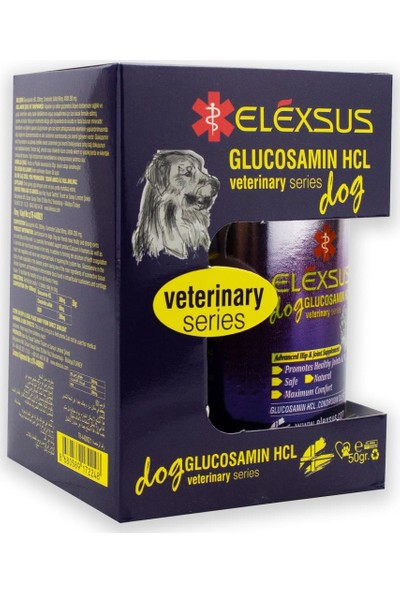 Elexsus Köpekler Için Eklem Güçlendirici Glucosamin Hcl Tableti 50GR