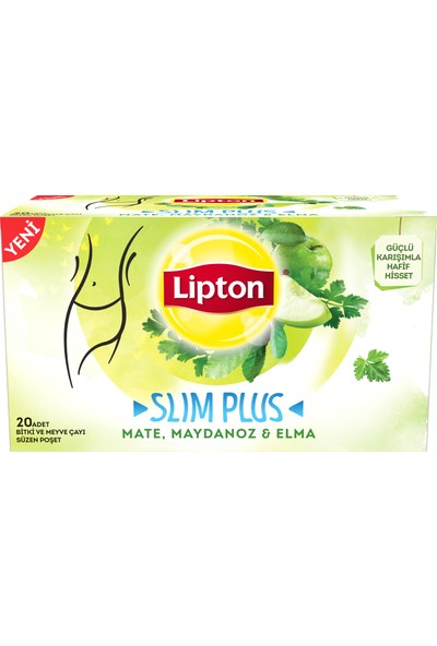 Lipton Slim Plus Elma & Maydanoz 34gr Bitki ve Meyve Çayı Lipton Slim Plus Elma & Maydanoz 34gr Bitki ve Meyve Çayı