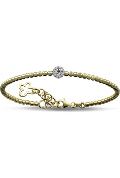 Amor 0.17 Karat Pırlanta Kelepçe Bileklik F-Sı 18K Amor 0.17 Karat Pırlanta Kelepçe Bileklik F-Sı 18K