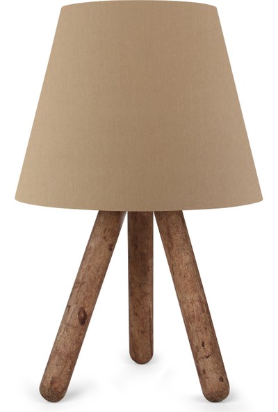 Hepsi Home Pratik Ahşap Üç Ayaklı Abajur AYD-1968