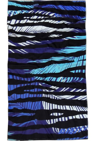 Hamur Plaj Havlusu Zebra Mor 80 x 150 cm