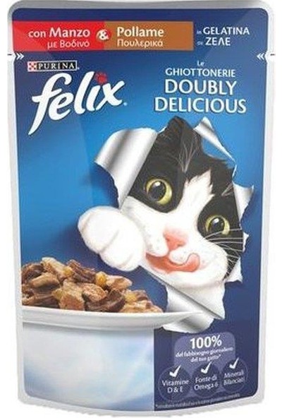 Felix Dblydl Sığır Etli Kedi Konservesi 100 gr