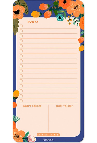 Fabooks Düş Bahçesi Günlük Masa Üstü Planlayıcı