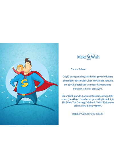 Bir Dilek Tut Derneği Babalar Günü Sertifikası Bir Dilek Tut Derneği Babalar Günü Sertifikası