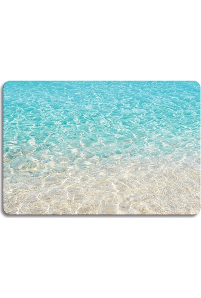 Decovetro Deniz Kum Sahil Görünümlü Cam Kesim Tablası 20 x 30 cm