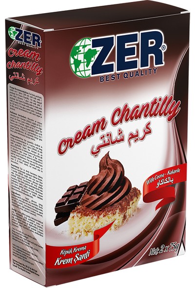 Zer Kakaolu Krem Şanti 150 gr Kutu