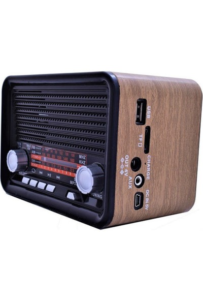 Nns NS-1537BT Şarjlı Nostaljik Radyo
