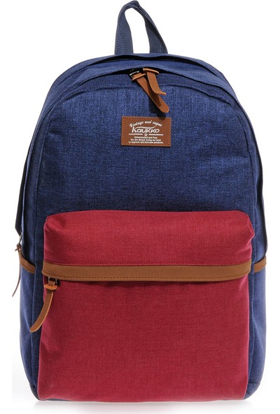 Kaukko Keten Sırt Çantası Lacivert-Bordo K1075