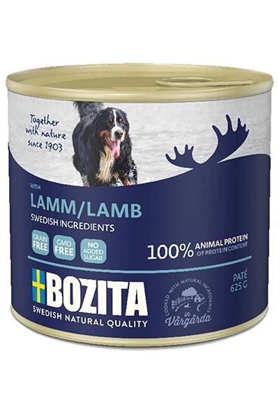 Bozita Tahılsız Kuzu Etli Yetişkin Köpek Konservesi 625 gr Bozita Tahılsız Kuzu Etli Yetişkin Köpek Konservesi 625 gr