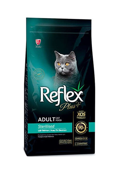 Refle x plus Somonlu Kısırlaştırılmış Kedi Mama1,5kg Refle x plus Somonlu Kısırlaştırılmış Kedi Mama1,5kg