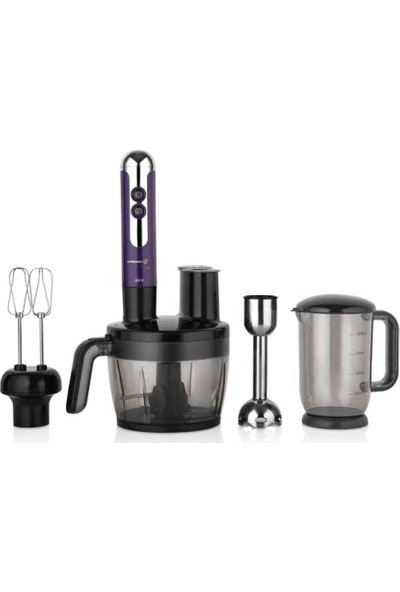 Korkmaz Mia Multi Lavanta/krom Blender Set
