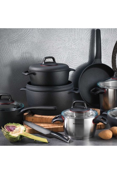 Korkmaz A1354 Gusto Plus Kısa Tencere 24 x 6,5 Korkmaz A1354 Gusto Plus Kısa Tencere 24 x 6,5