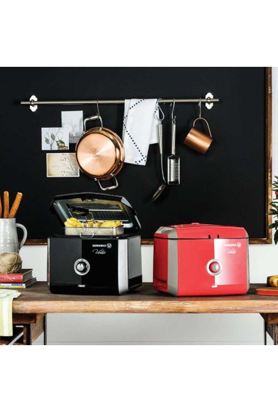 Korkmaz A 486 Vertex Fritöz Siyah